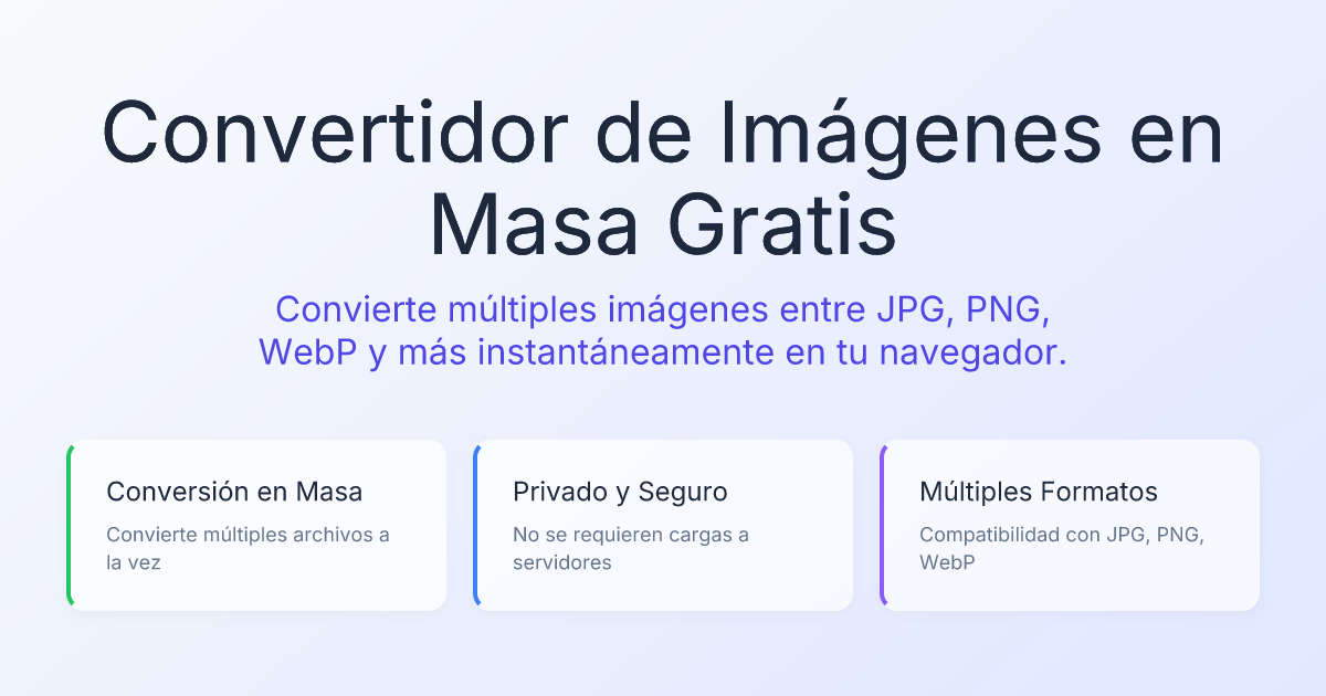 Convertidor de Imágenes en Línea Gratis - Convierte Múltiples Imágenes ...